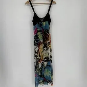 Linnea Donatella | Dresses | Linnea Donatella Maxi Slip Dress M Sheer ...